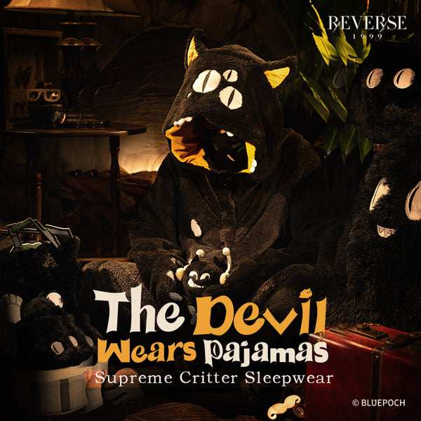 Reverse: 1999 "The Devil Wears Pajamas" Supreme Critter Sleepwear ...