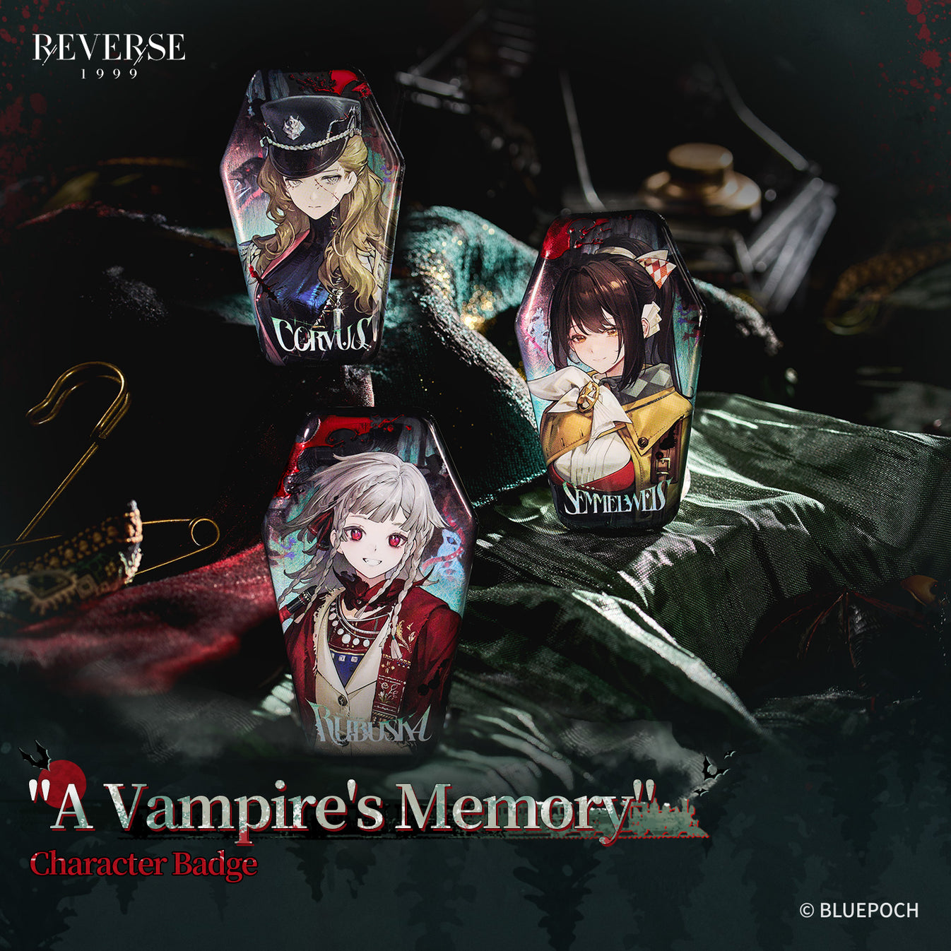 Reverse: 1999 "A Vampire's Memory" Character Badge – GOODS GOODS STORE